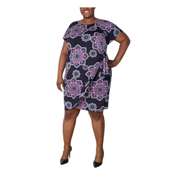 Signature by Robbie Bee | Dresses | Signature By Robbie Bee Womens Navy ...
